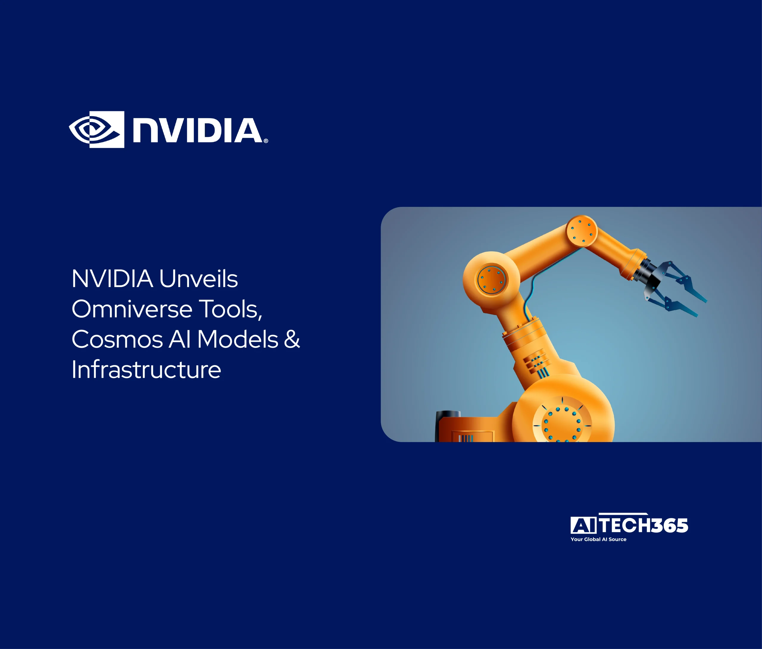 NVIDIA Unveils omniverse tools, cosmos AI models & infra